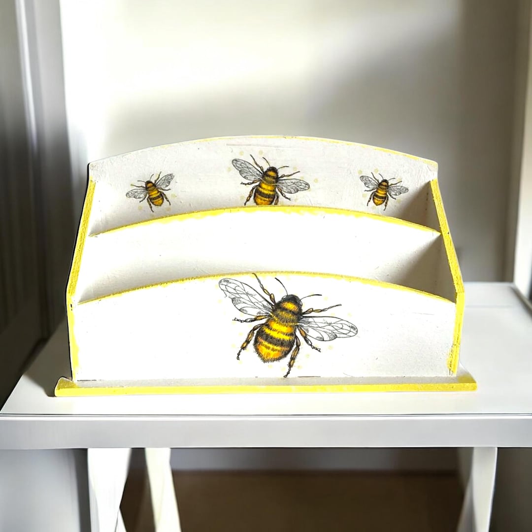 Wooden Letter Rack, Letter Holder, Letter Organiser, Letter Rack, Bee ...