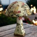 Enchanting Wooden Toadstool With Fairy Design A Whimsical Delight - Etsy UK