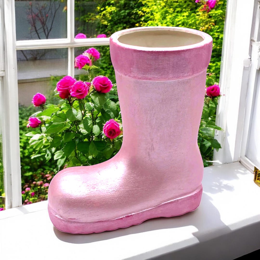 Welly Planters, Boot Planters, Rain Boot Planter, Mini Plant Pot ...