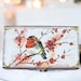Hand-painted Robin Trinket Box: Vintage-inspired Keepsake for Jewelry ...