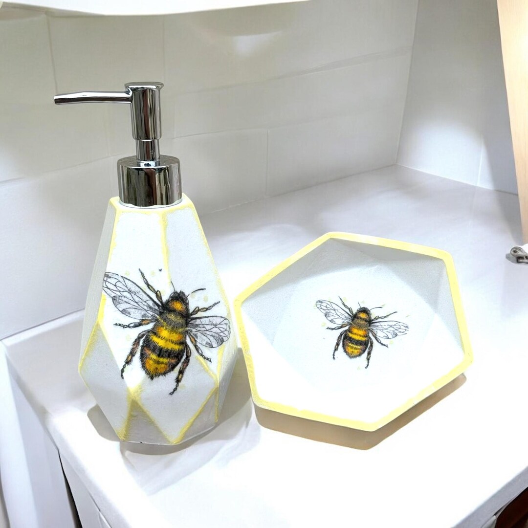 Soap Dish & Dispenser, Soap Dispenser, Soap Dish, Bathroom Set, Bee ...
