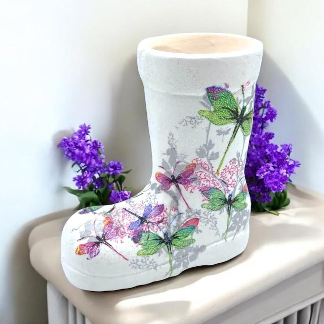 Wellington Boot Planter, Dragonfly Planter, Mini Wellie Planter ...