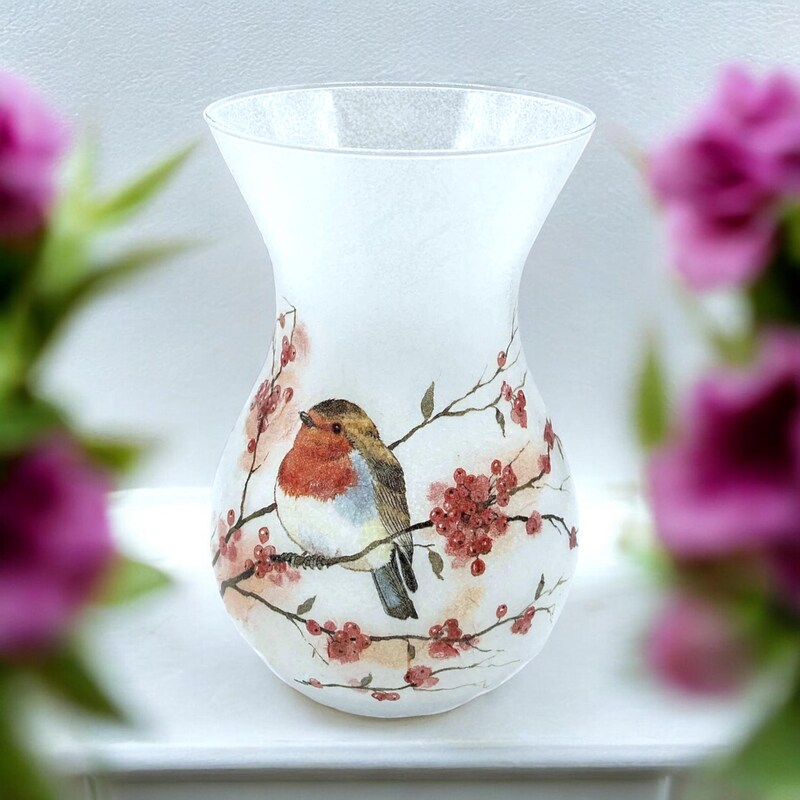 Robin Bird Vases - Etsy UK