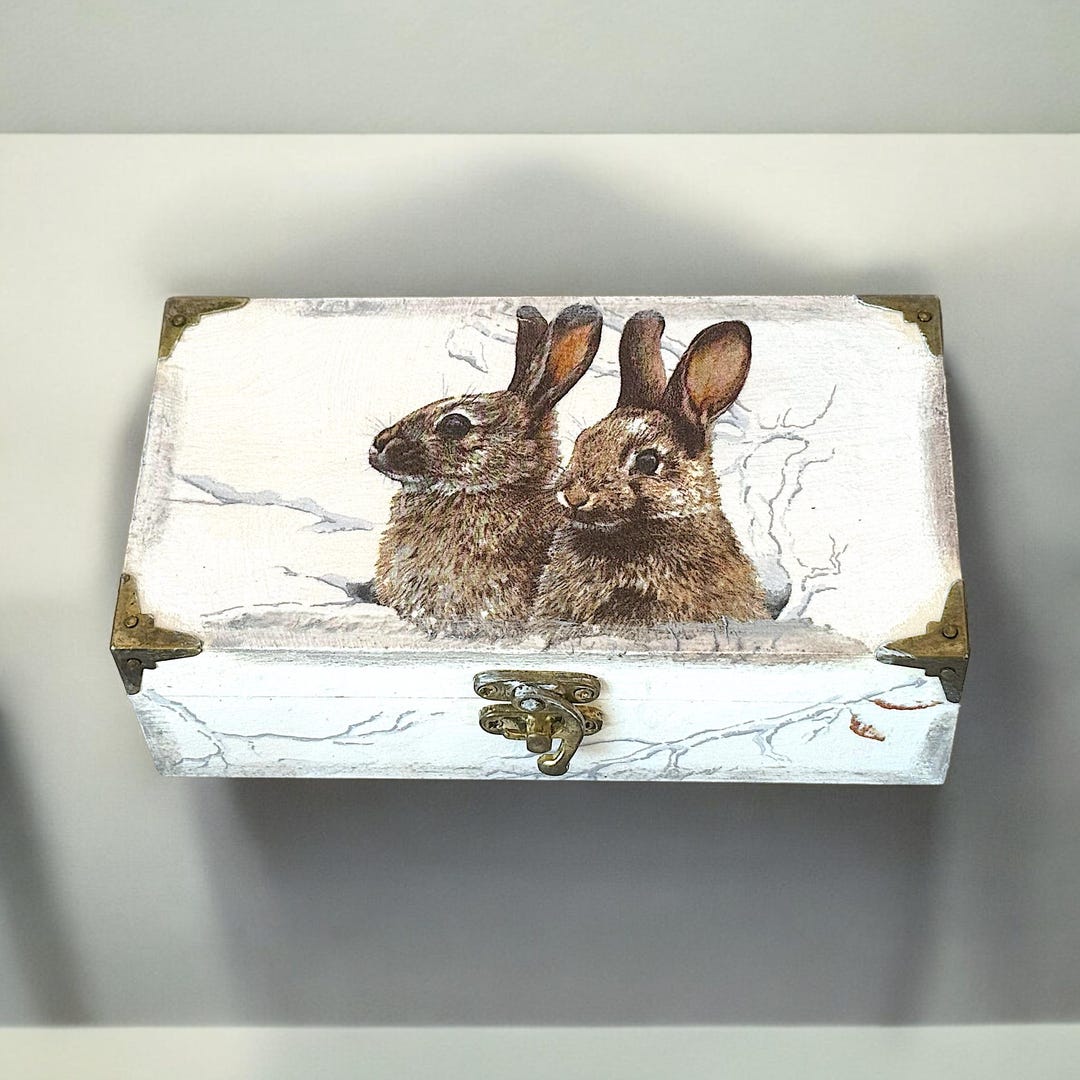 Jewellery Box, Bunny Jewellery Box, Rabbit Jewellery Box, Bunny Trinket ...