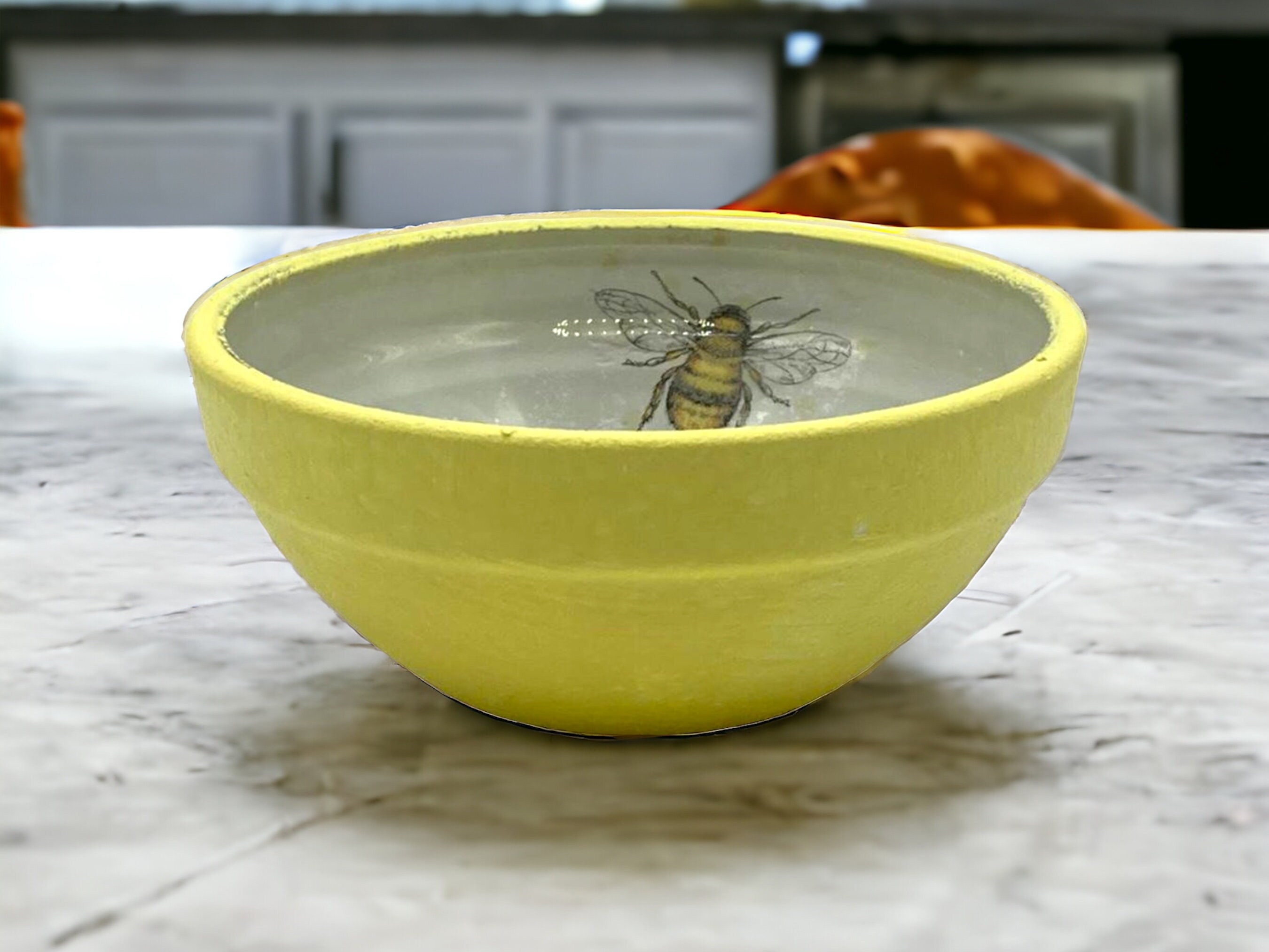 Handcrafted Small Glass Dish - Elegant Bee-inspired Design for Home ...