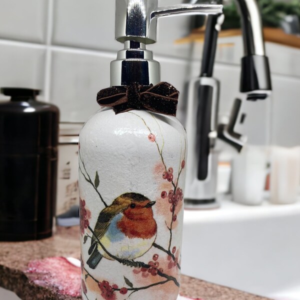 Bird Soap Dispenser - Etsy