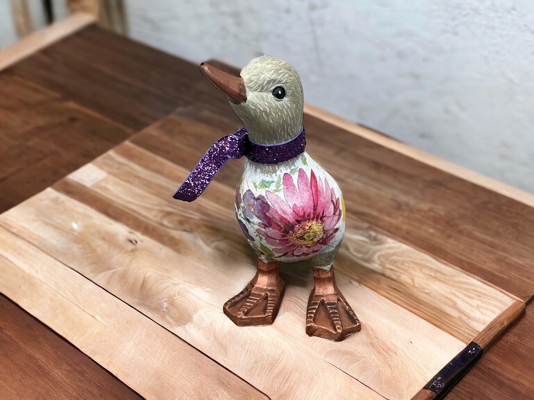 Ceramic Duck Figurine, Duck Ornament, Colourful Ducks, Poppy Gifts ...