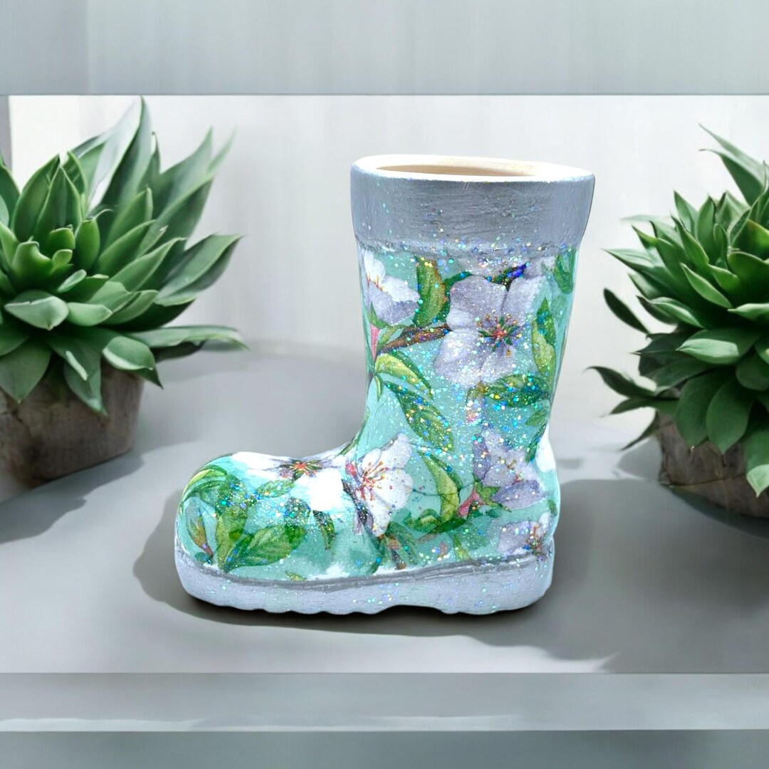 Wellie Boot Planter, Wellington Planter, Mini Planter, Mini Plant Pots ...