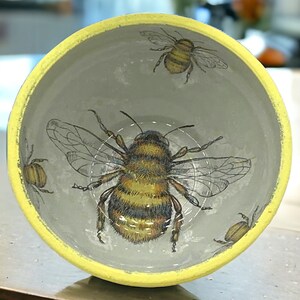 Handcrafted Small Glass Dish - Elegant Bee-inspired Design for Home ...