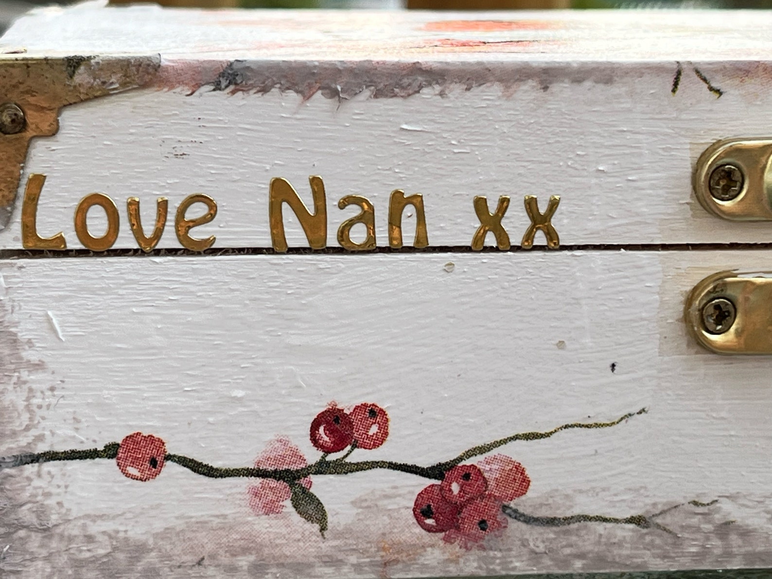 Hand-painted Robin Trinket Box: Vintage-inspired Keepsake for Jewelry ...