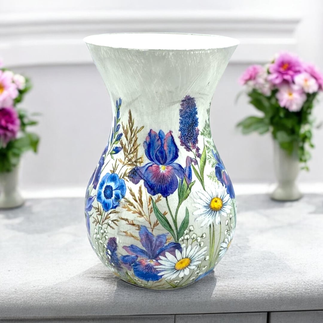 Iris Vase, Vases for Flowers, Glass Vase, Bouquet Vase, Pretty Vases ...