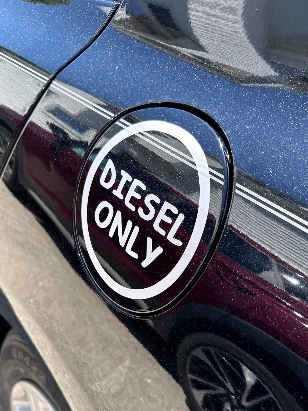 Diesel Only Funny Bumper Sticker, Car Deal, Funny Car Decal Bumper ...