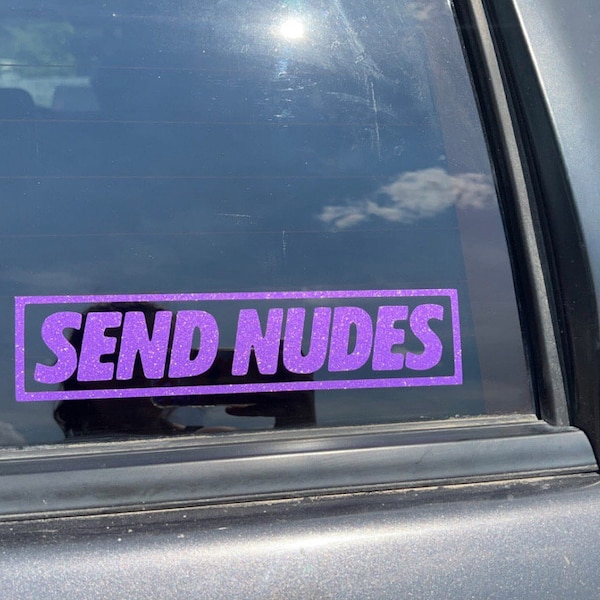 Car Decal Send Nudes - Etsy