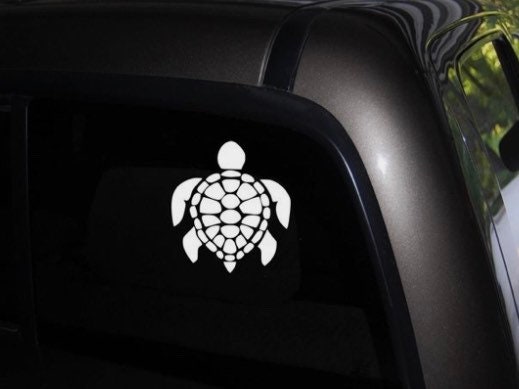 Sea Turtle Car Decal, Nautical Car Decal, Beach Car Decal, Salty Car ...