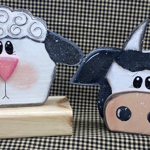 Farm Buddies Digital Download Pattern DIY Wood Craft Sheep Cow Donkey ...
