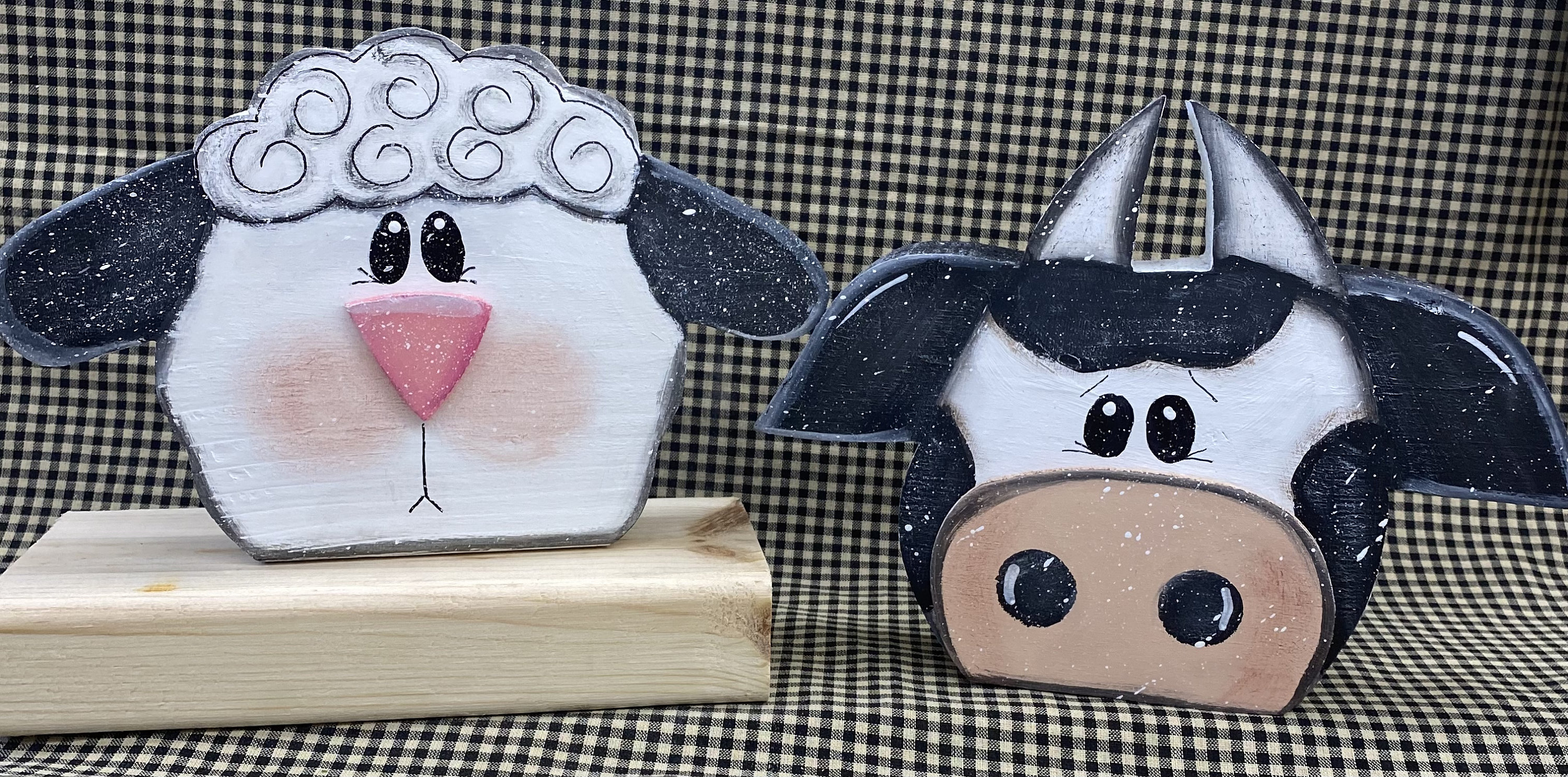 Farm Buddies Digital Download Pattern DIY Wood Craft Sheep Cow Donkey ...