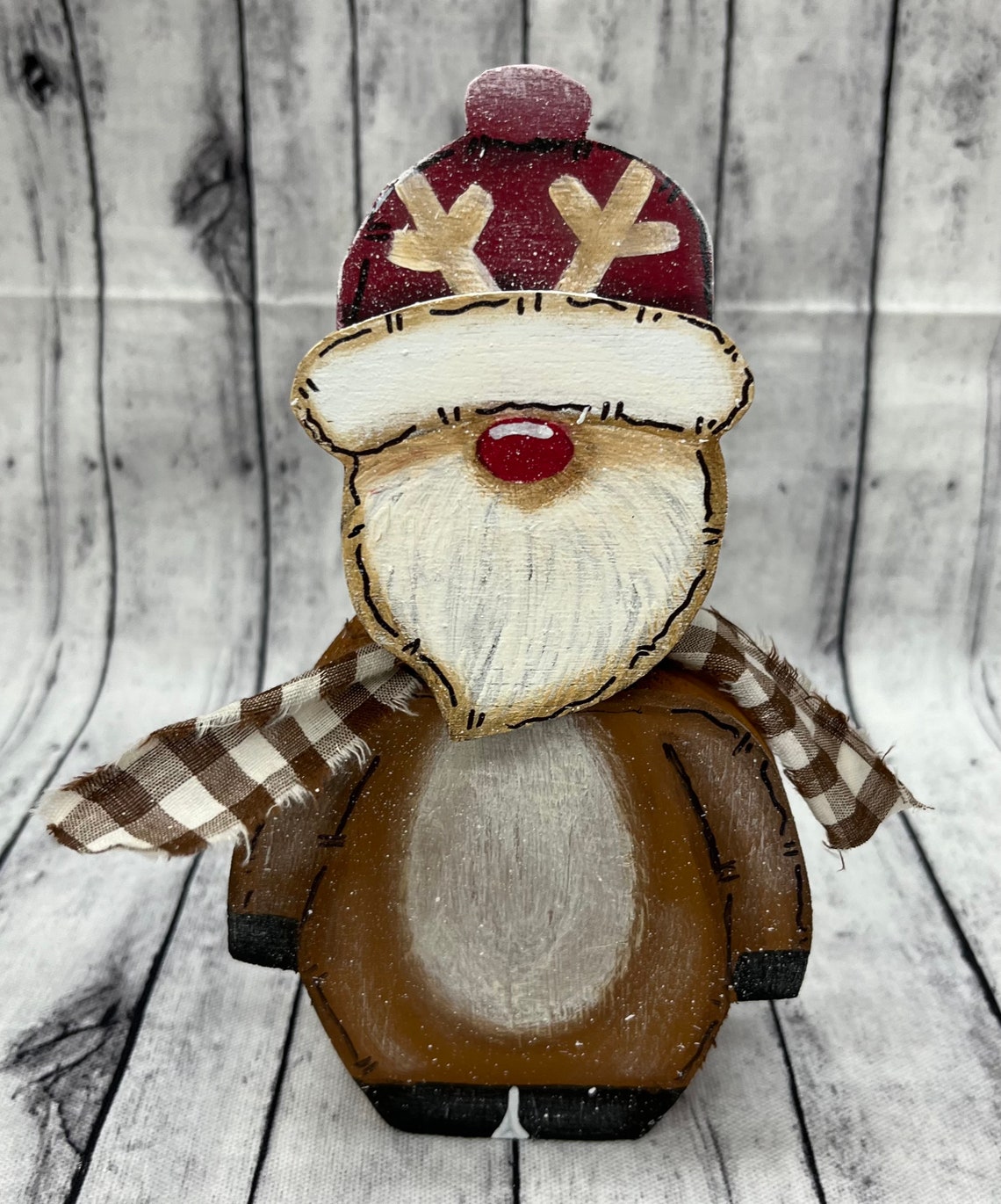 Christmas Winter Reindeer Gnome, Snowman, Ginger, and Santa Bobble Head ...