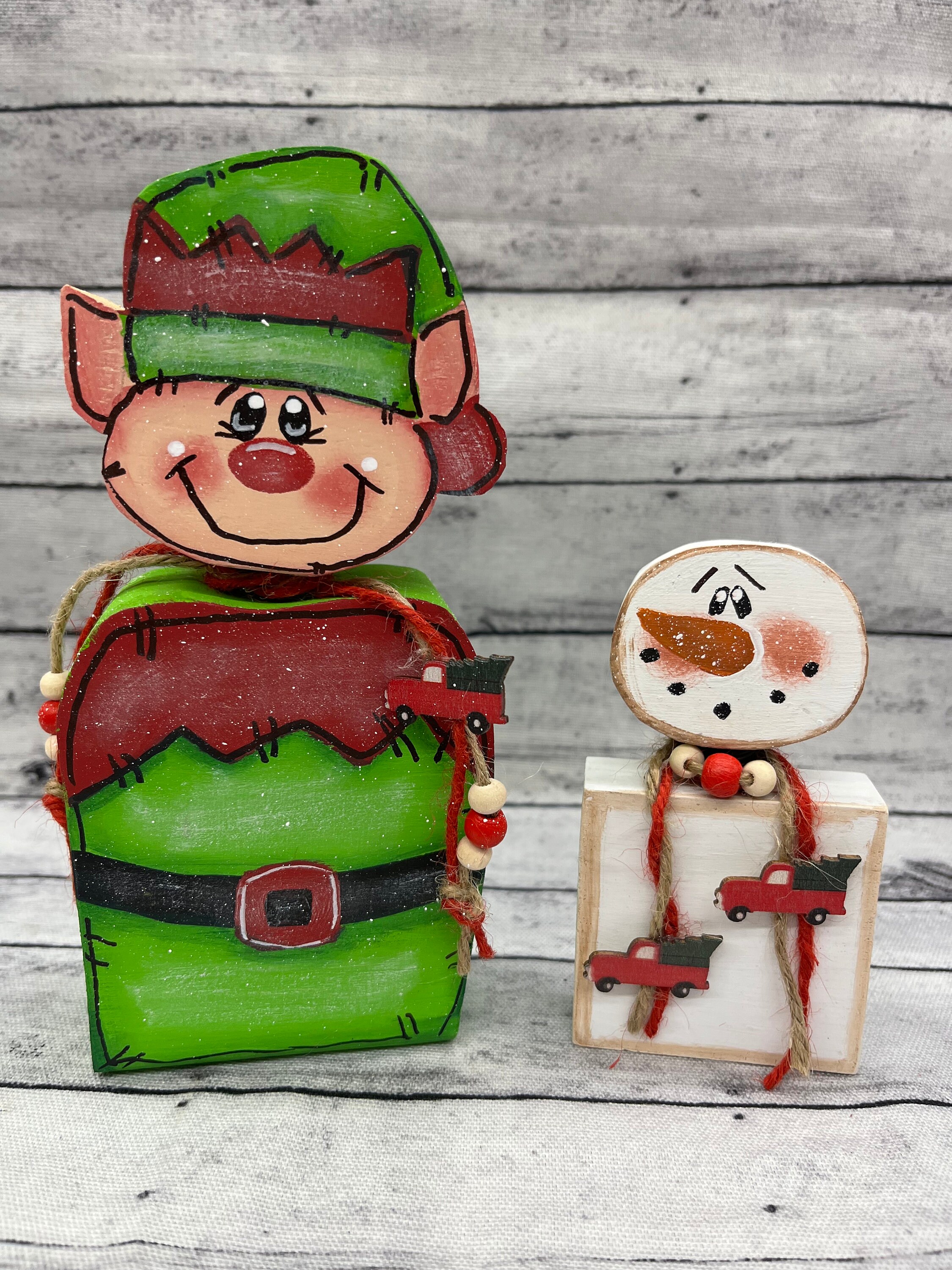 Christmas Winter Elf, Snowman, Reindeer, and Penguin Bobbleheads ...