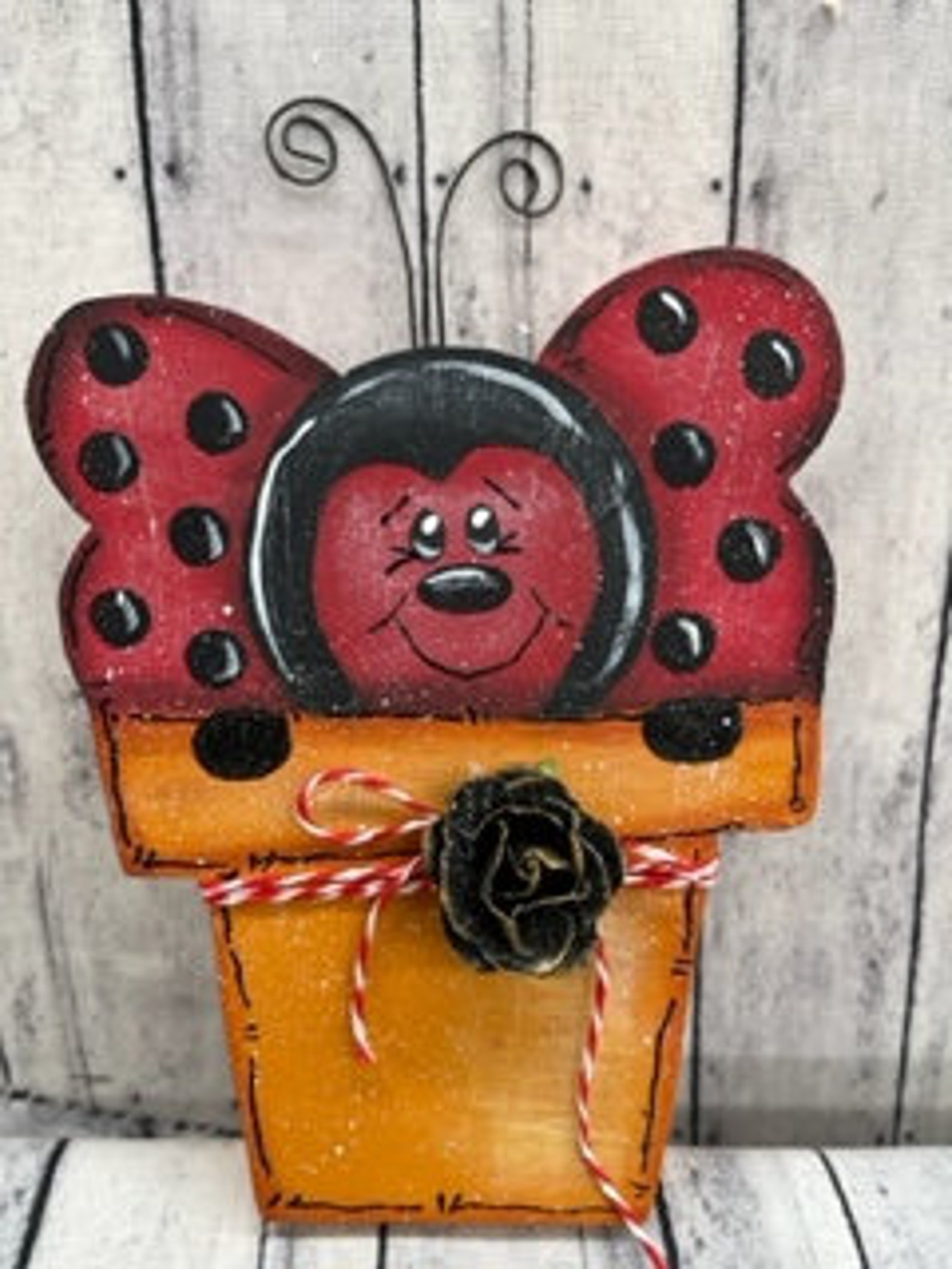 Lady Bug and Bumble Bee Flowerpot Digital Download Pattern DIY Wood ...