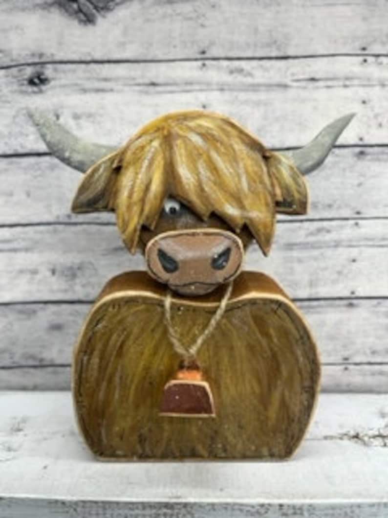 Donkey and Highland Cow Bobblehead Digital Download Pattern - Etsy