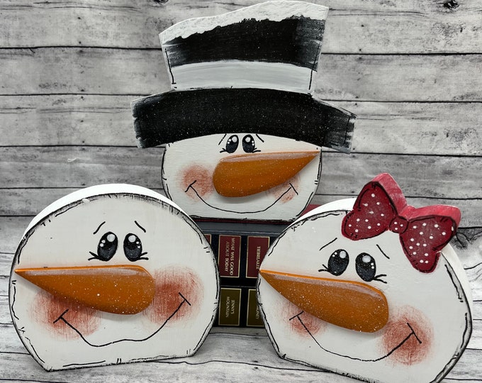 Primitive Snowman Head - Etsy