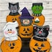 Halloween Pumpkin Drac, Frank, Witch, Ghost, and Cat Digital Download ...