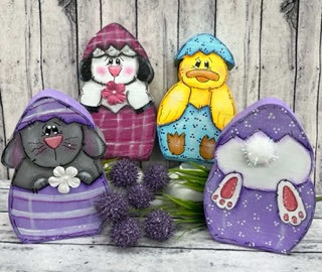 Easter Egg Friends Rabbit, Chick, and Lamb Digital Download Pattern - Etsy