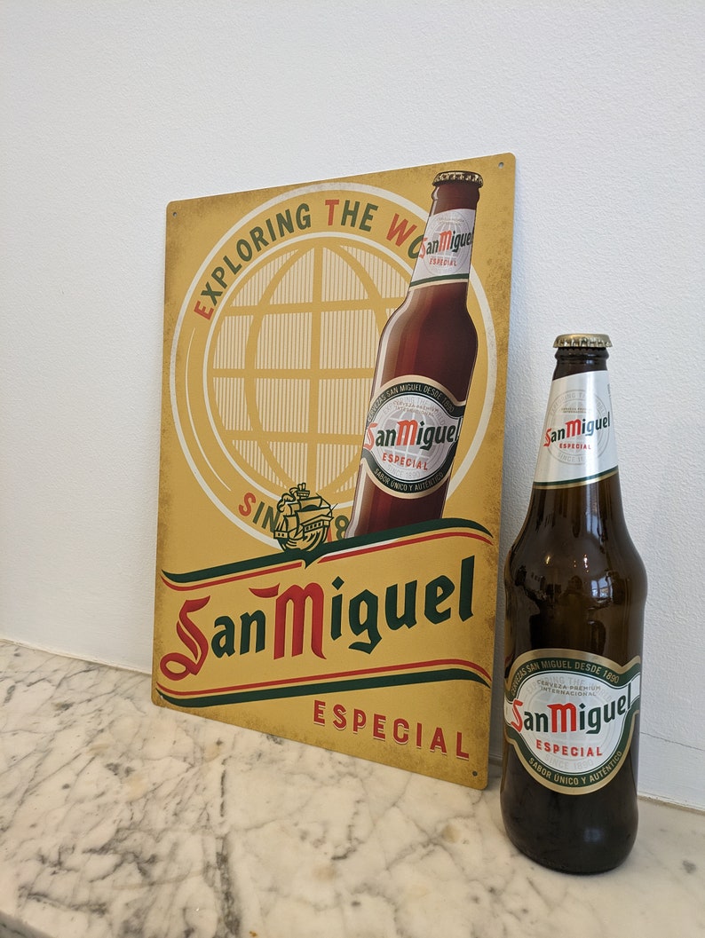 San Miguel Beer, Decorative Metal Sign - Etsy