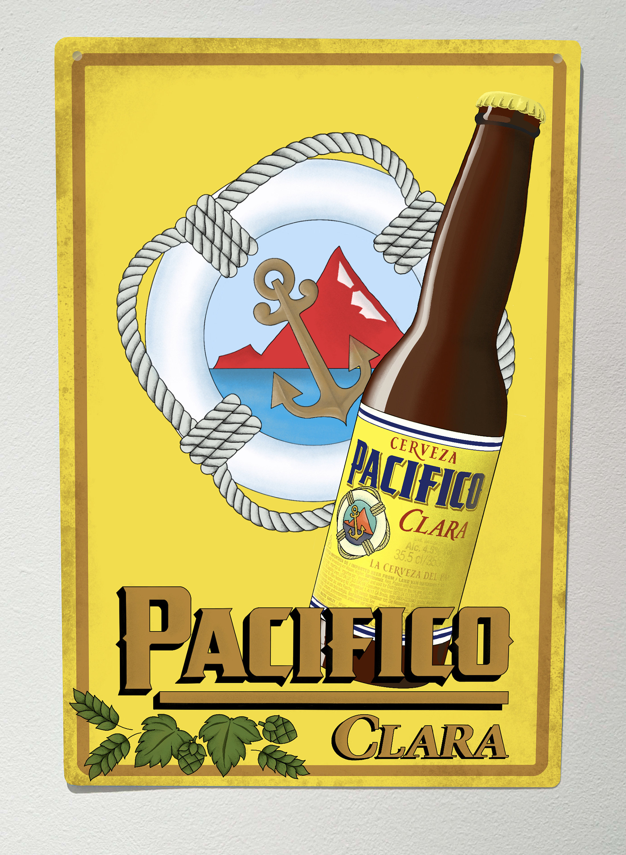 Pacifico Beer, Decorative Metal Sign - Etsy