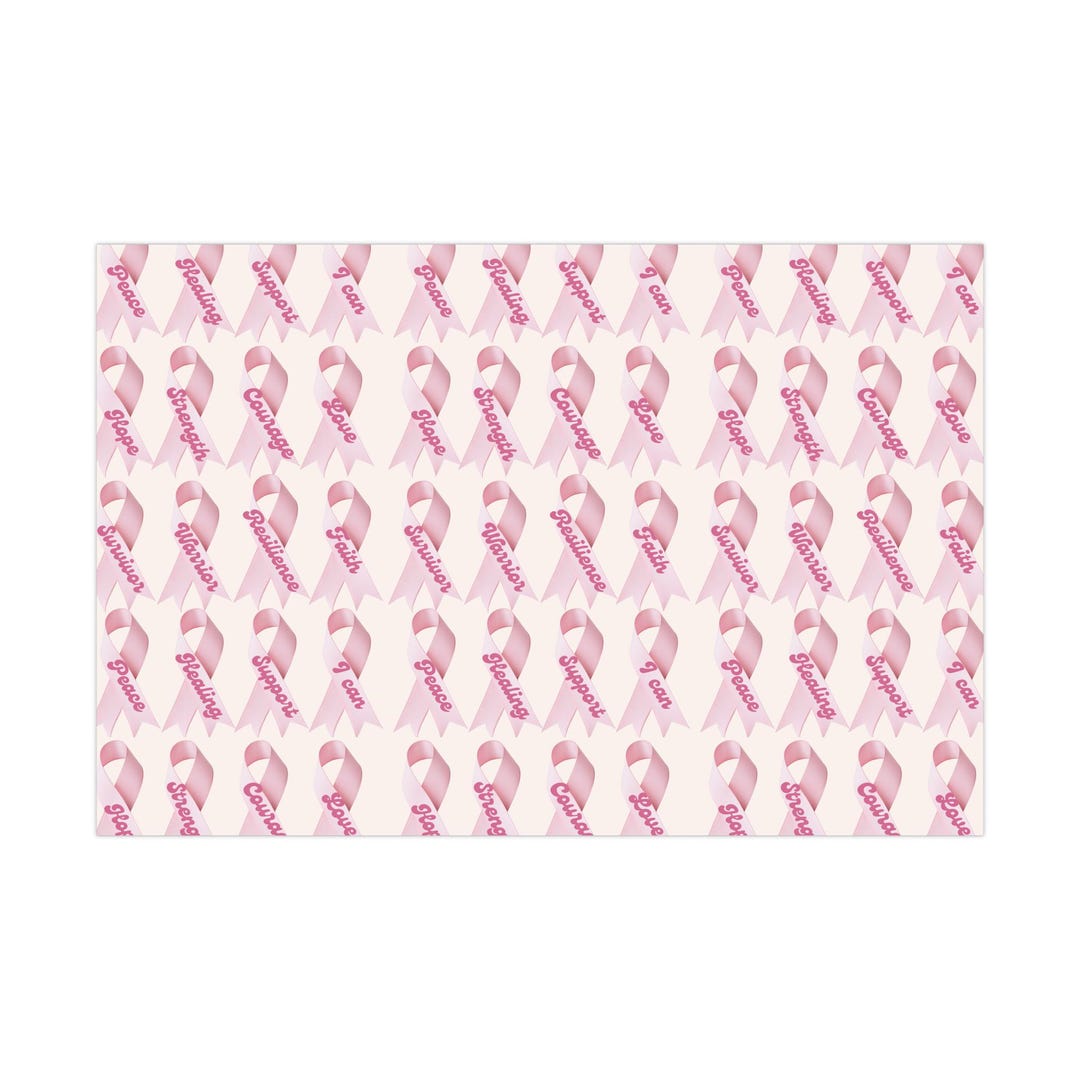Wrapping Paper, Breast Cancer Support, Inspirational Words, Pink Ribbon ...