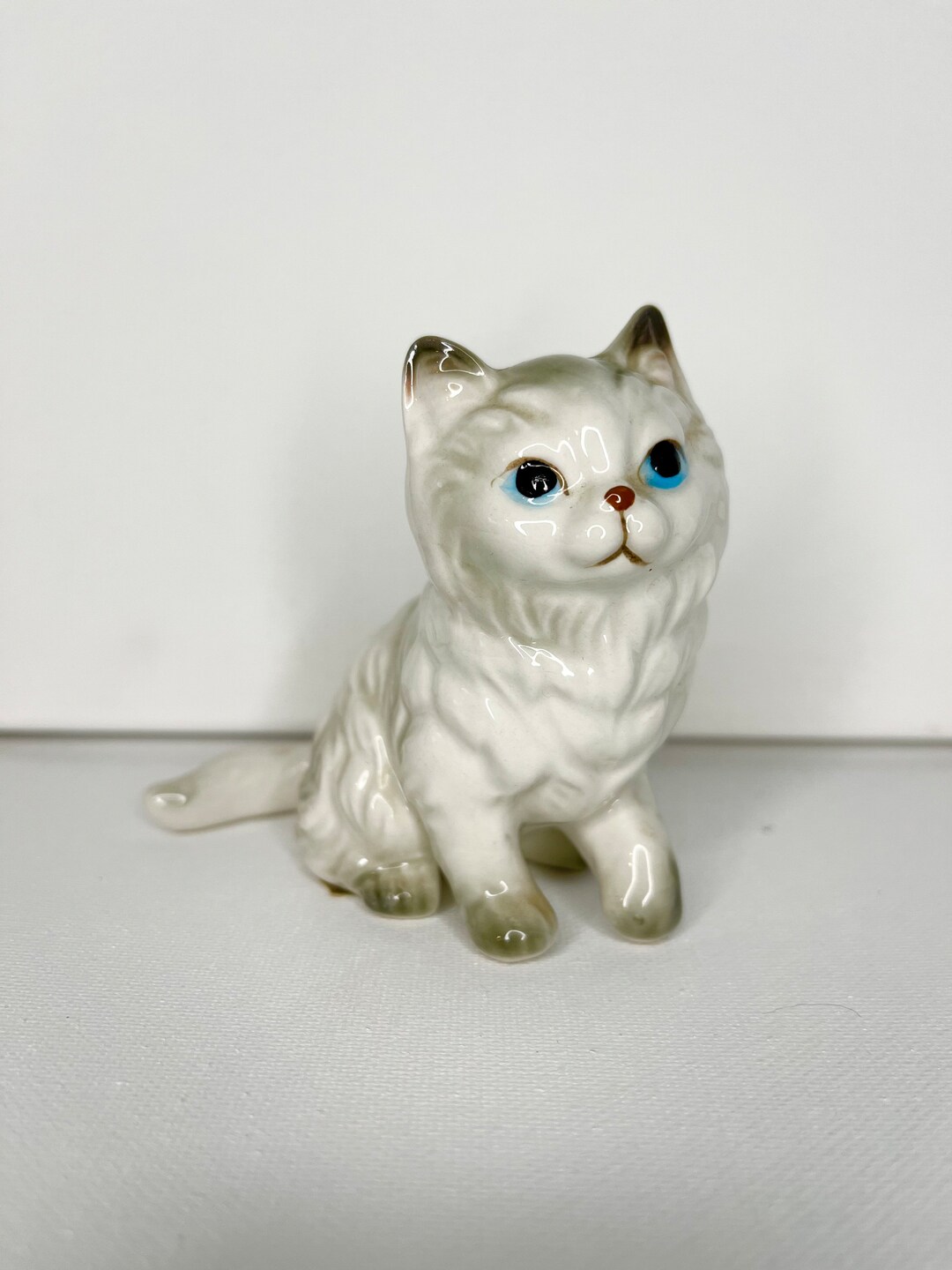 Vintage Lefton Cat Figurine - Etsy