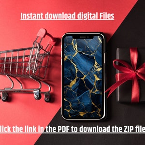 Luxury Marble Wallpaper Collection | Set of 12 | Smartphone PC and ...