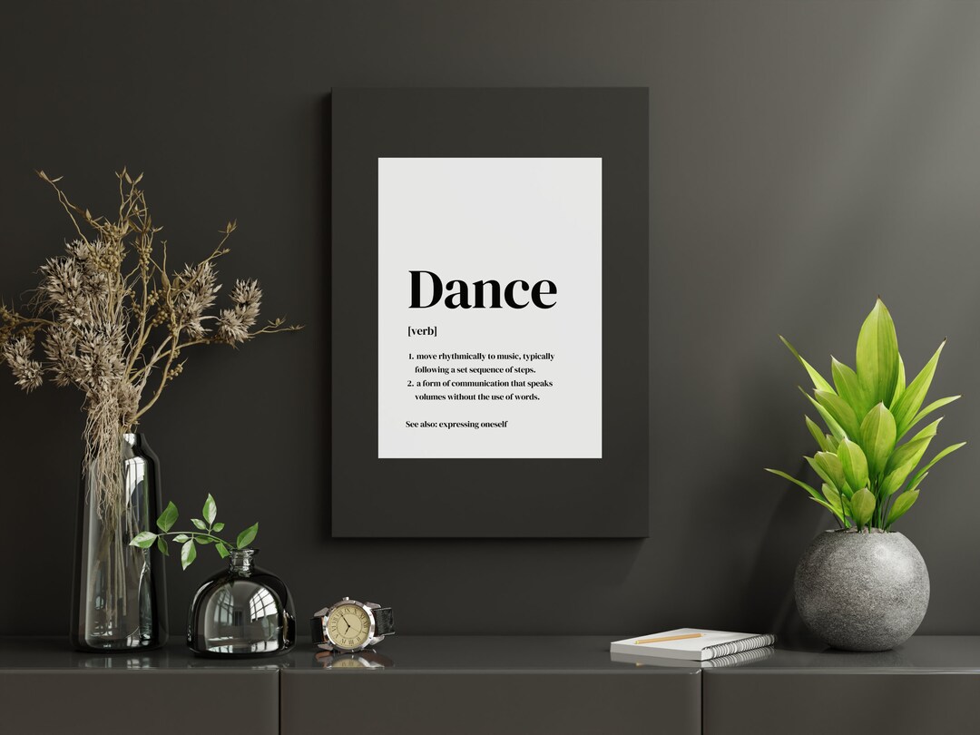 Printable Dance Poster Inspiring Wall Art and Decor for Dance ...