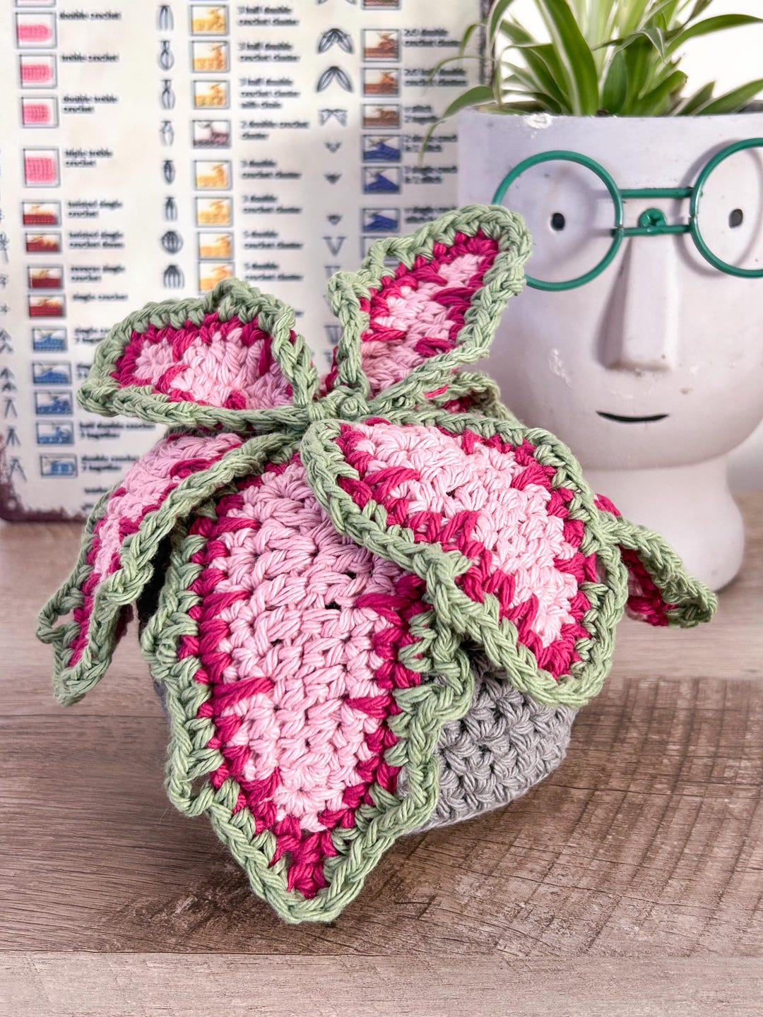 Crocheted Coleus, Potted House Plant, Amigurumi Plant, Colourful Plant ...