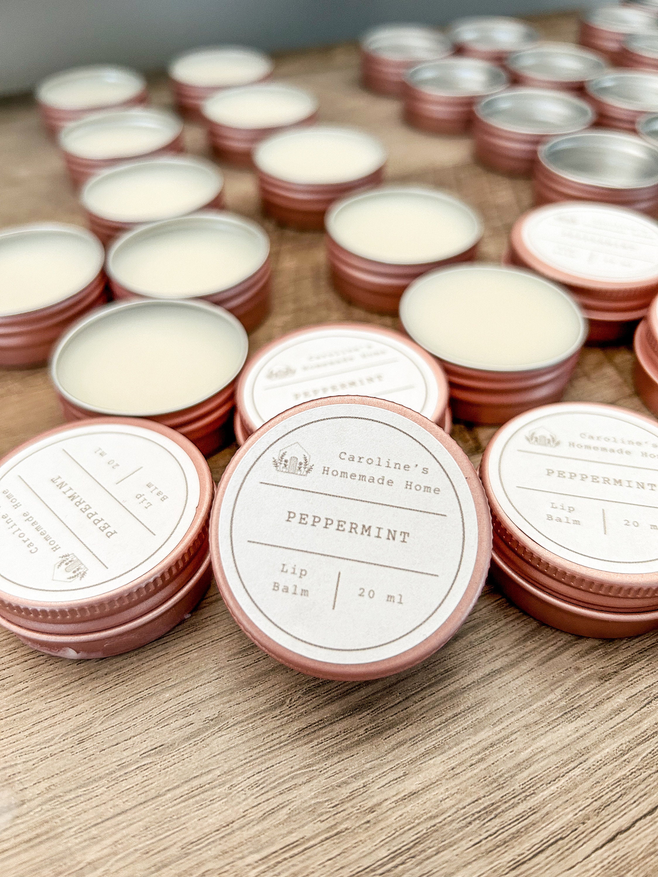 Lip Balm, Natural Moisturizing Nourishing Lip Butter, Reusable Tin ...