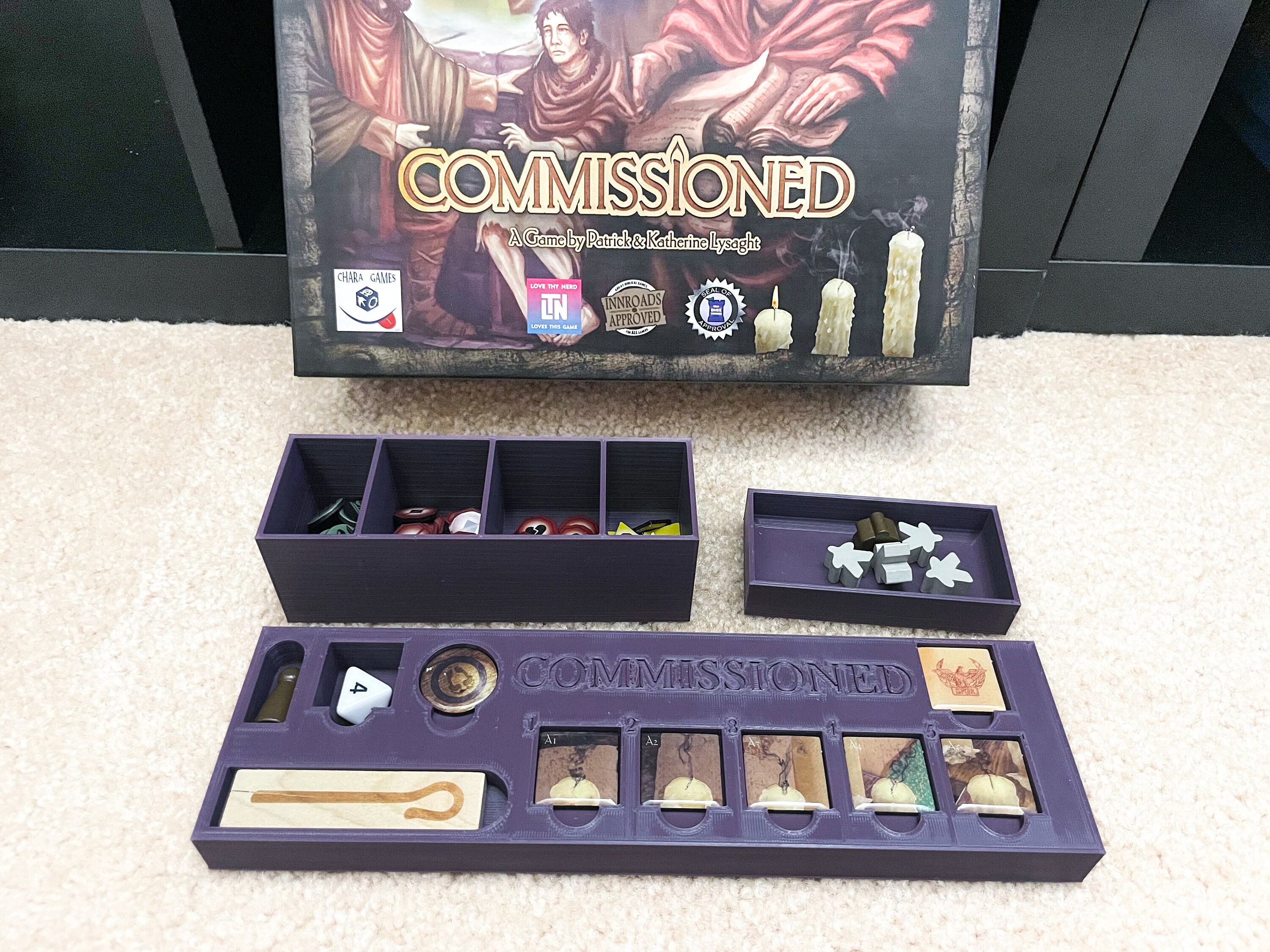 Commissioned Board Game Storage Insert Includes Room for Expansion - Etsy