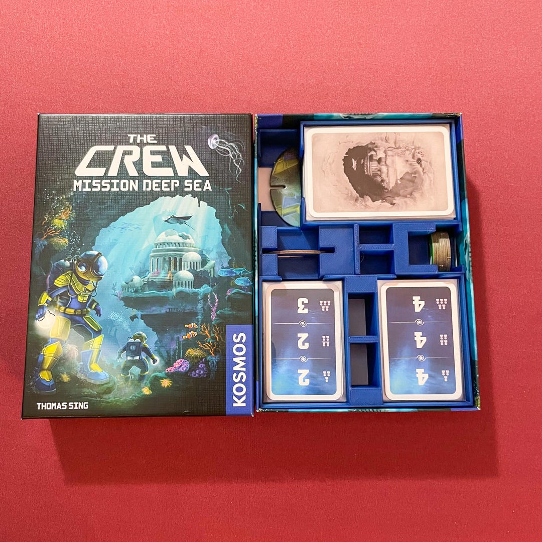 The Crew: Mission Deep Sea 3D Printed Insert & Organizer (fits Sleeved ...