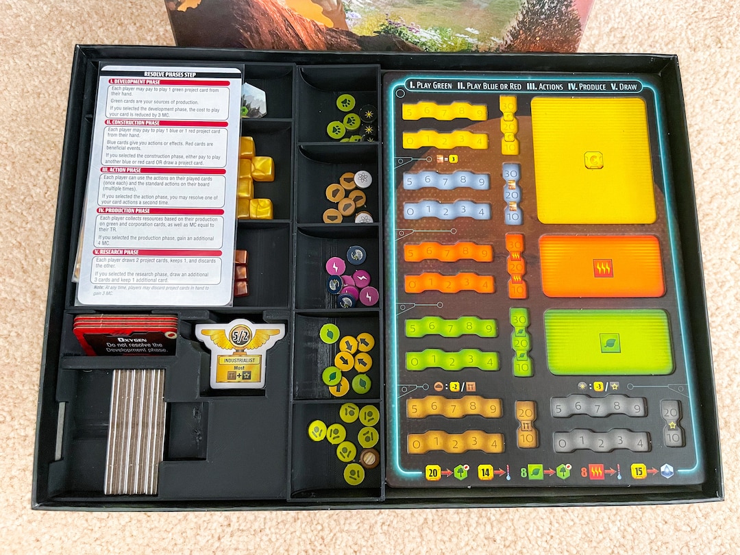 Terraforming Mars: Ares Expedition 3D Printed Storage Insert for BIG ...