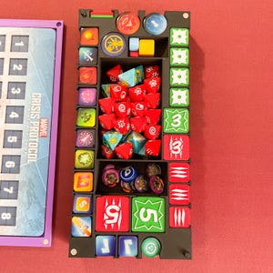 Marvel Crisis Protocol Token Holder, 3D Printed MCP Token Box & VP ...