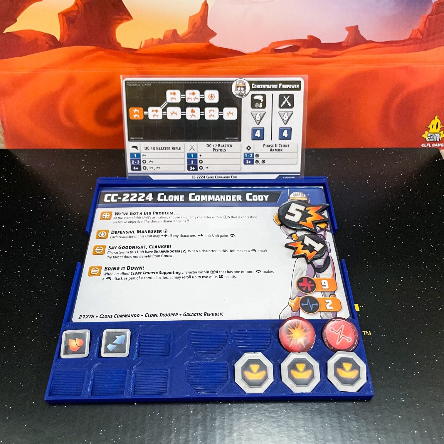 Star Wars Shatterpoint Card Tray, Unit Card Holder - 6 Pack (magnetized ...