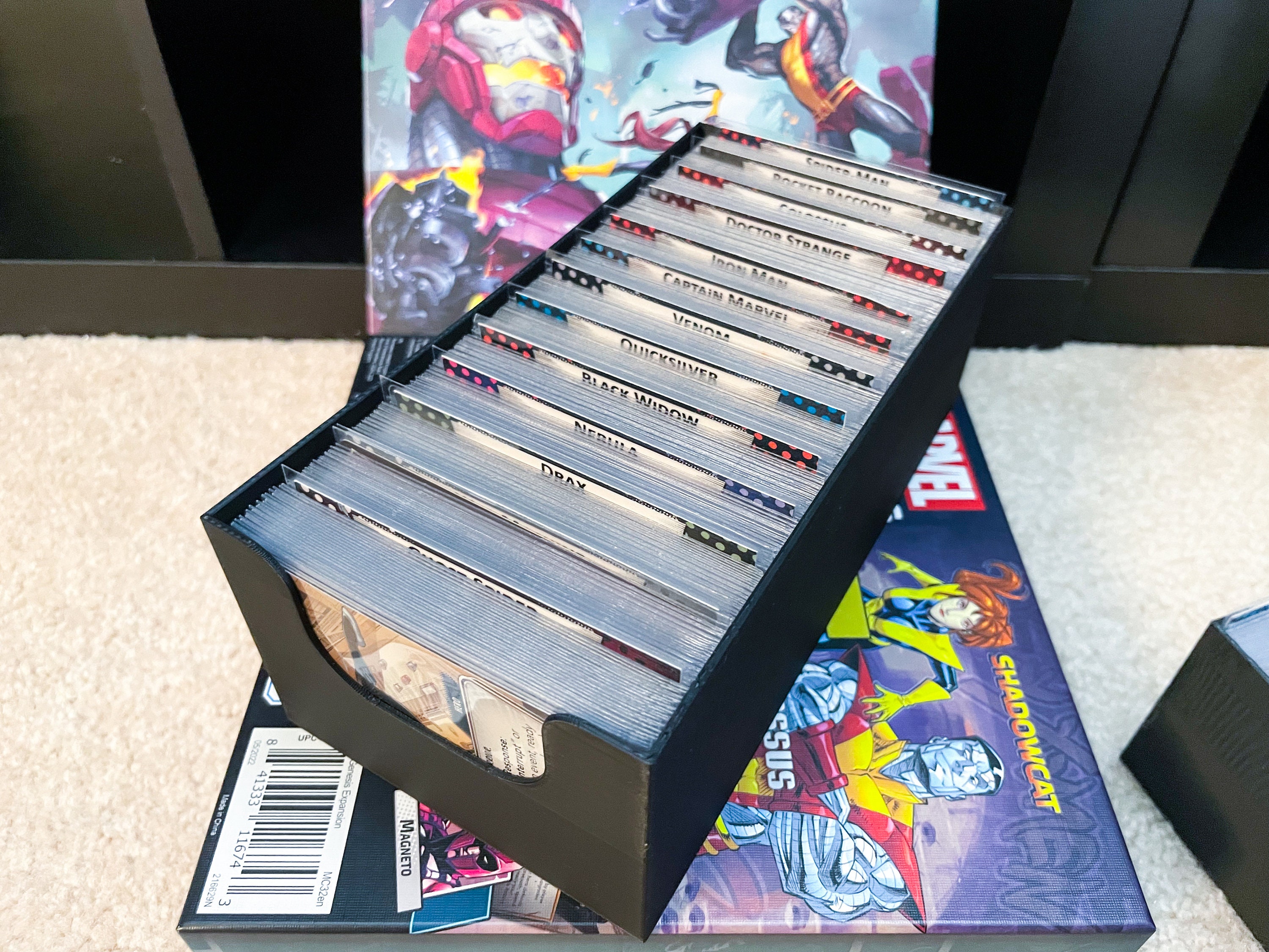 Marvel Champions Campaign Box Storage Insert - Holds Sleeved Cards! - Etsy