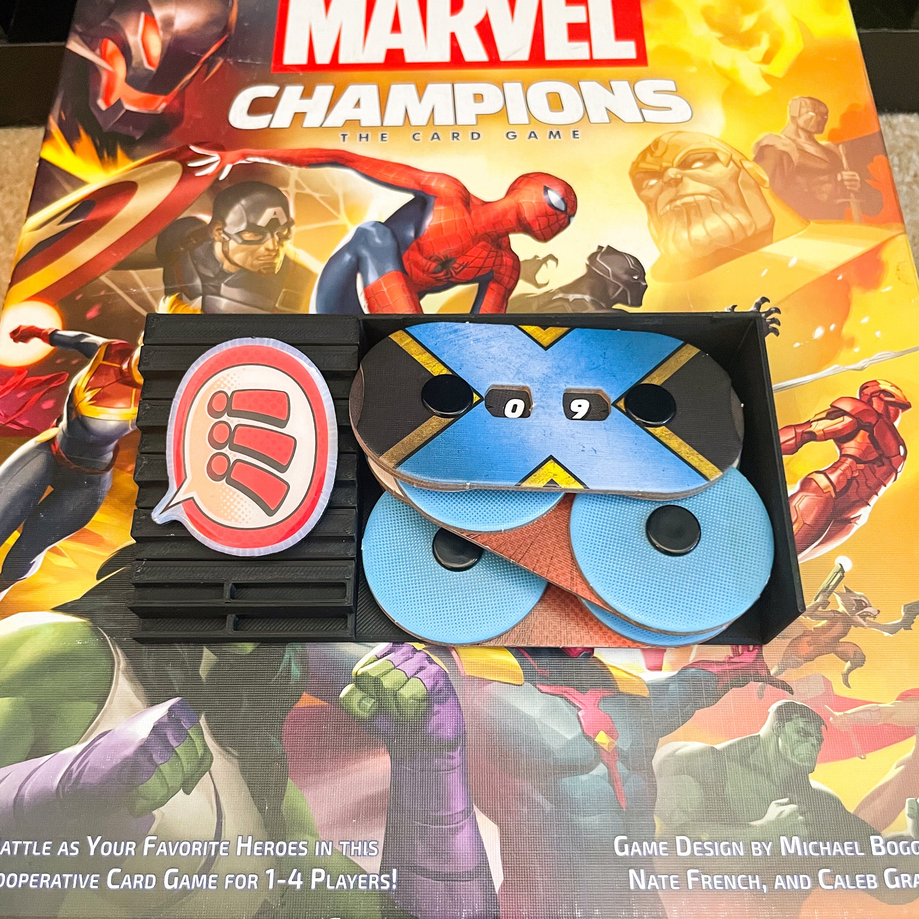 Marvel Champions Core Box Storage Insert Holds Sleeved Cards - Etsy
