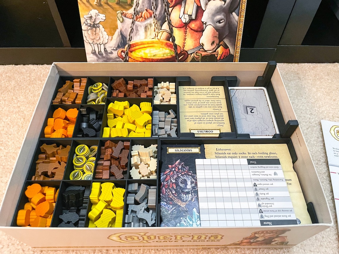 Caverna: the Cave Farmers & Forgotten Folk 3D Printed Storage Insert - Etsy
