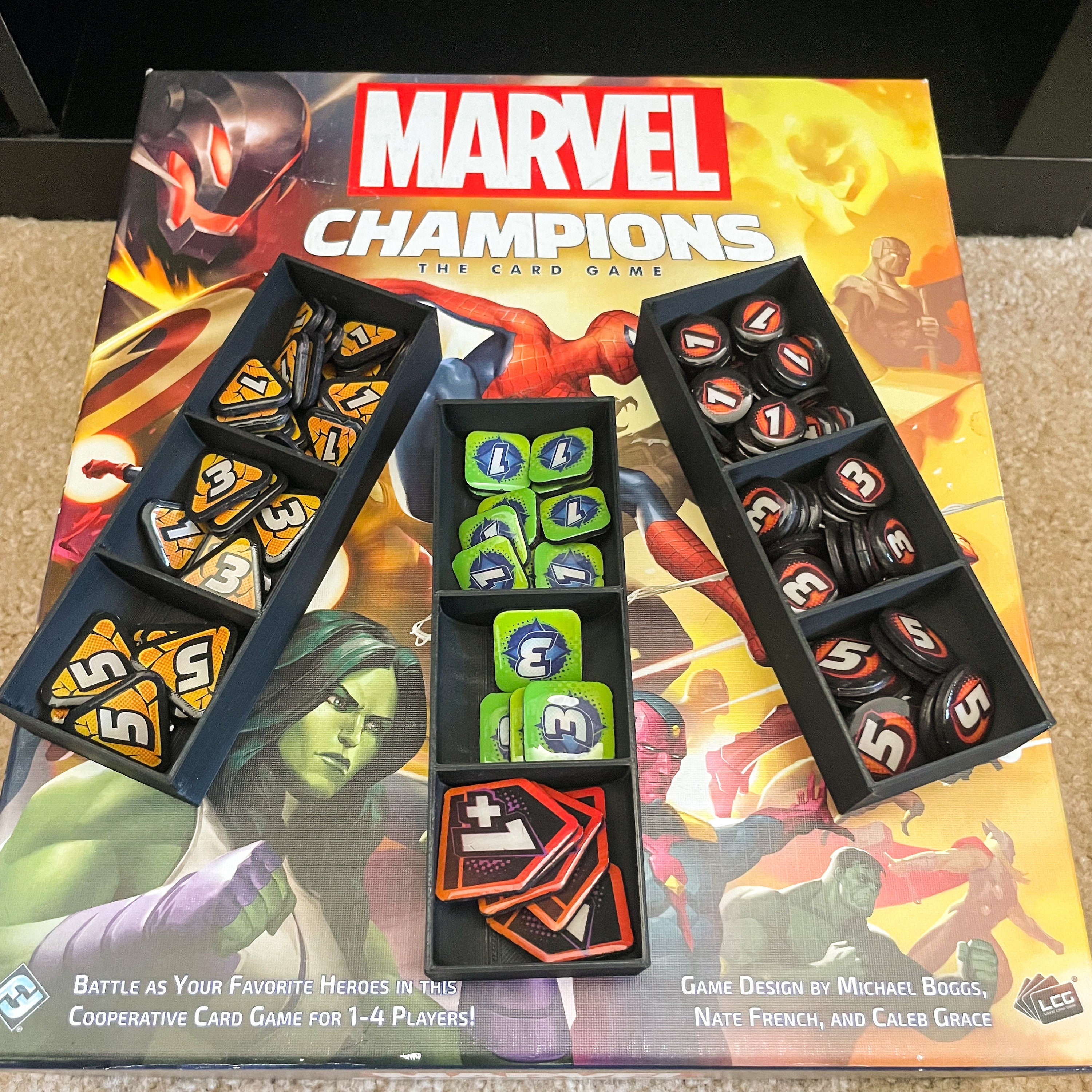 Marvel Champions Core Box Storage Insert Holds Sleeved Cards - Etsy
