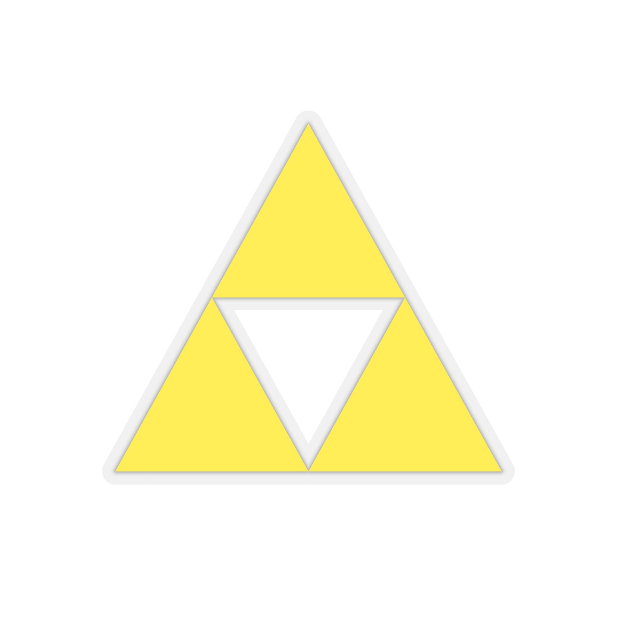 Classic Triforce Symbol Vinyl Sticker, Gift for Gamers, Video Game ...