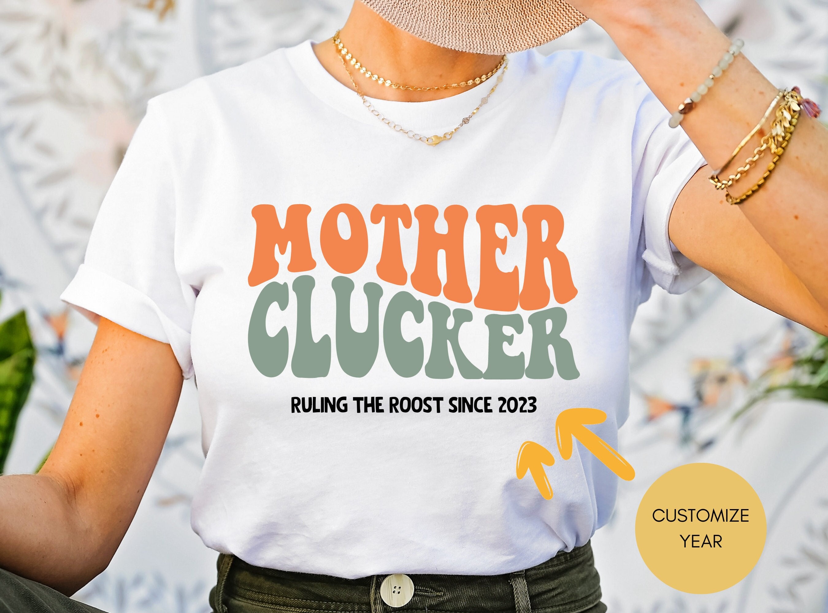 Mother Clucker Custom Chicken Shirt for Moms, Funny Chicken Tee, Gift ...