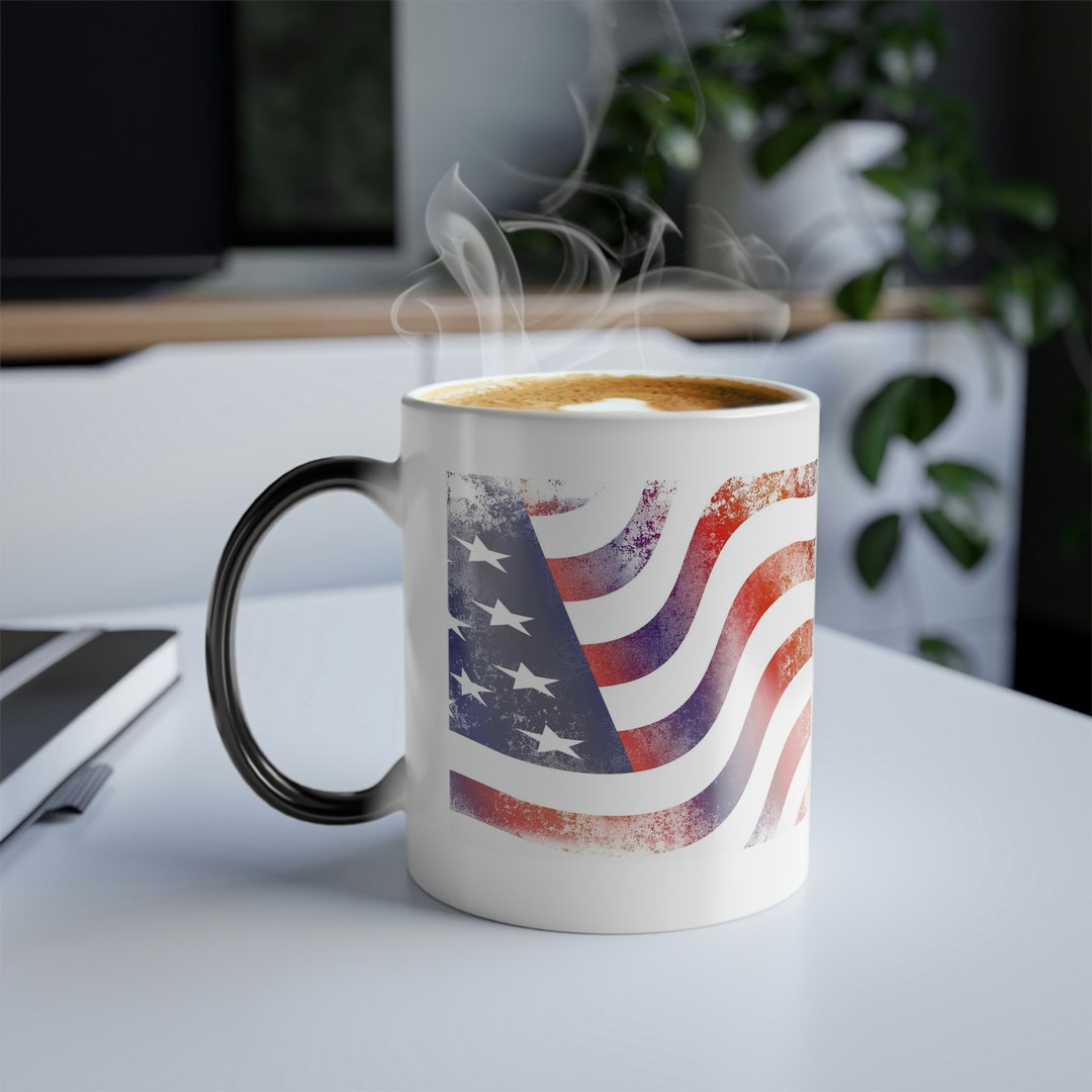 Color Changing Mug, Magic Mug With Photo, Heat Activated Mug Black to ...
