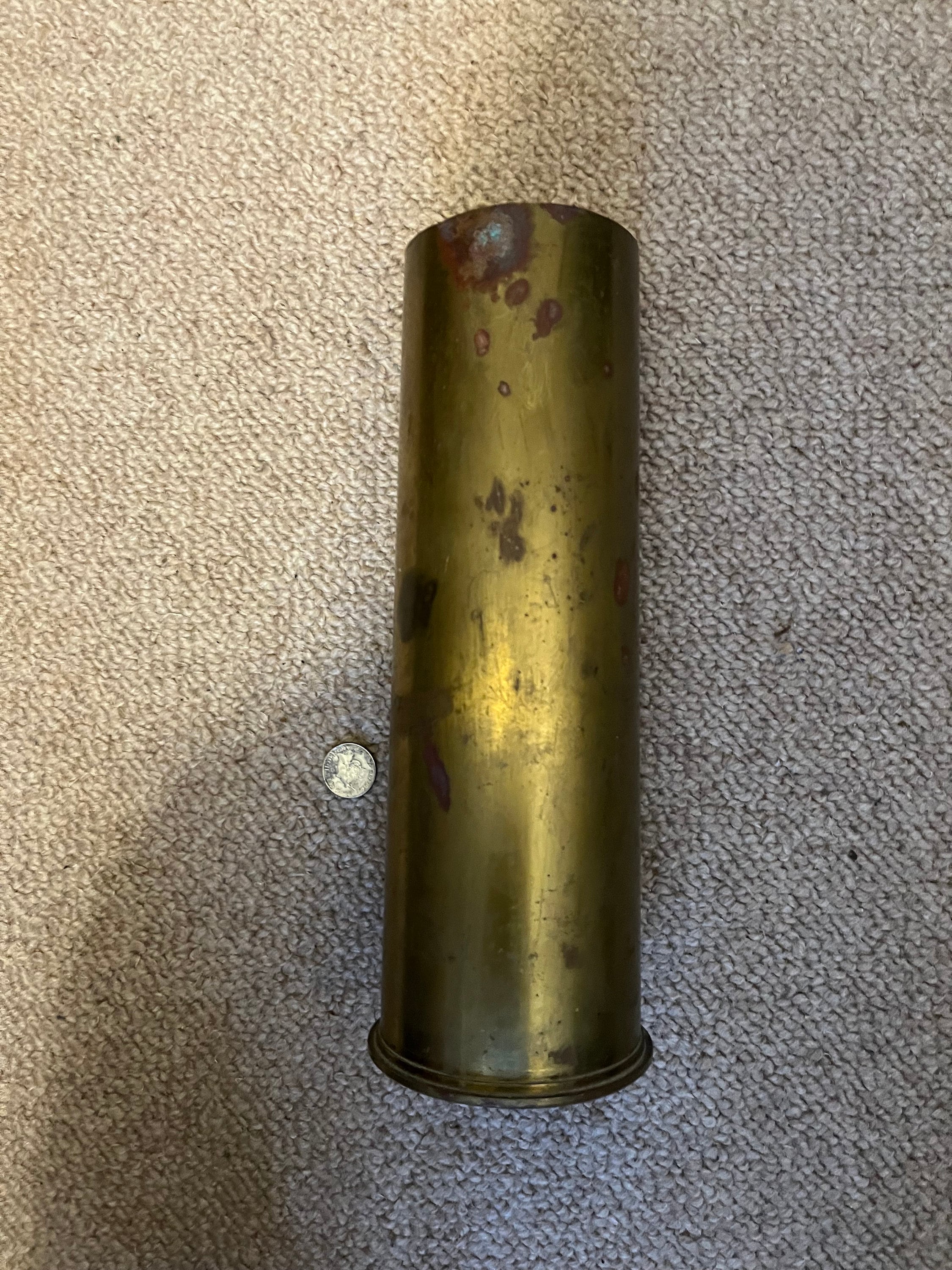 1943 Cut Down American Brass 3 Inch Shell Casing - Etsy