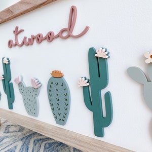 Blooming Cacti Toy Chest With Name - Toy Storage - Nursery Decor - 1st ...