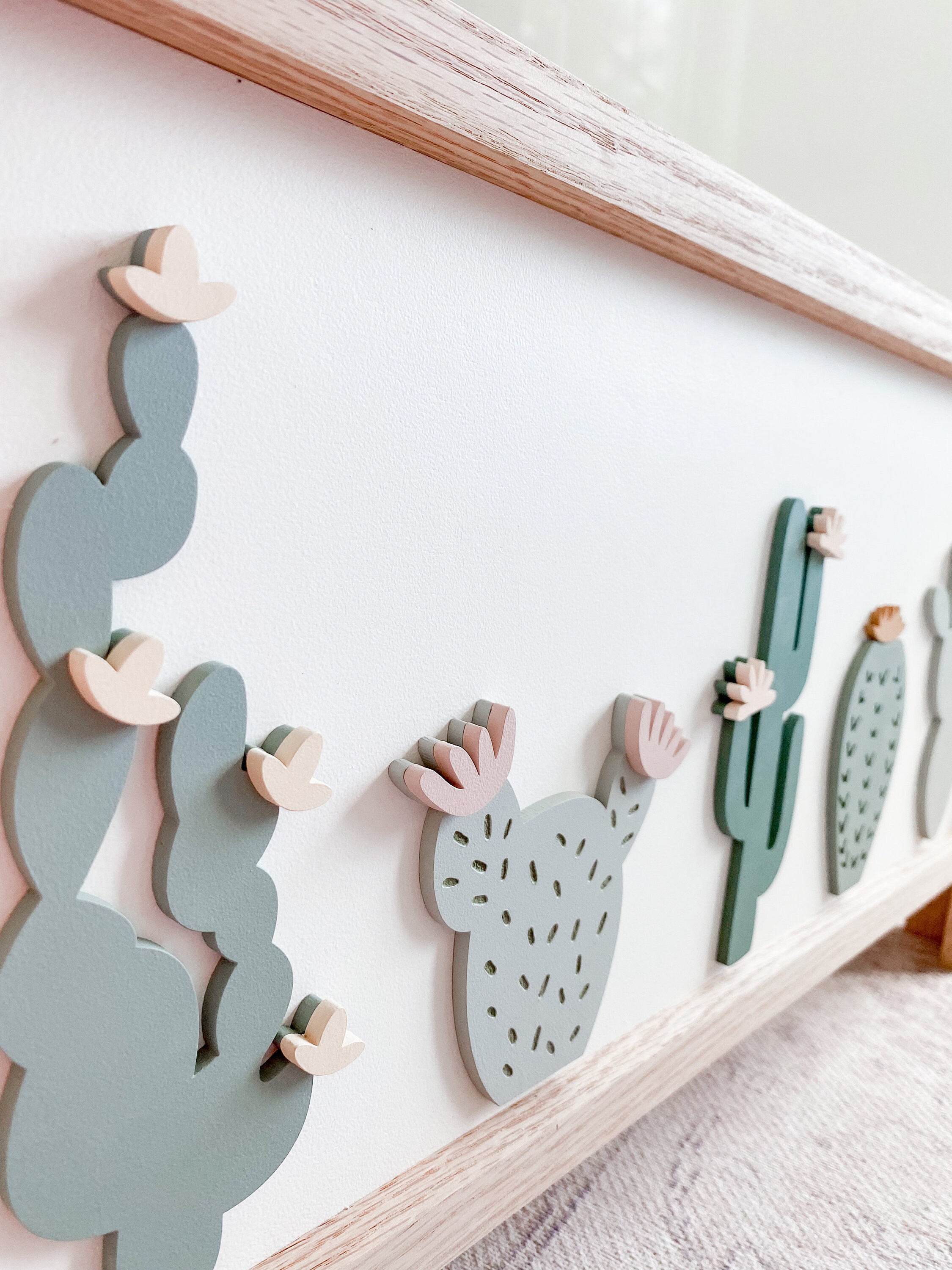 Blooming Cacti Toy Chest: Baltic Birch Nursery Storage - Etsy